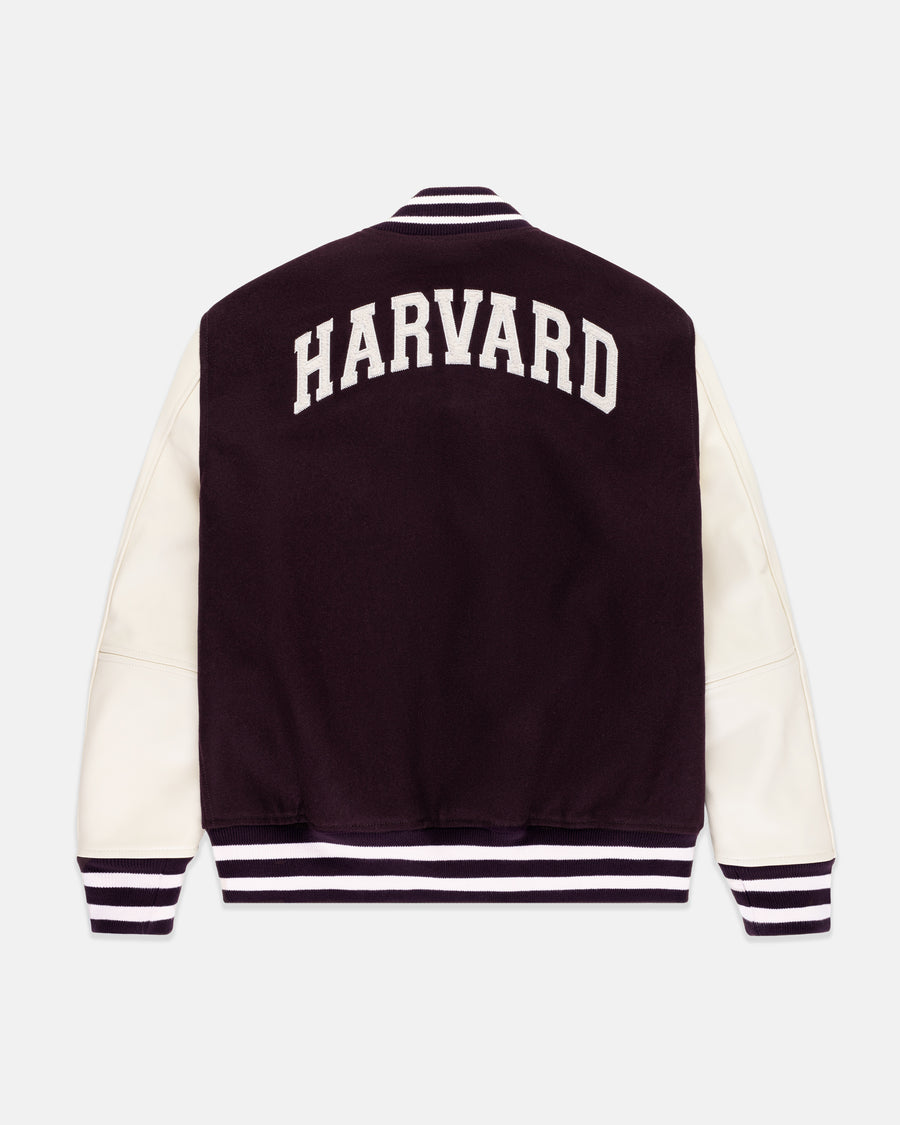 Harvard Varsity Jacket - Burgundy | Pennant Label - J. Press