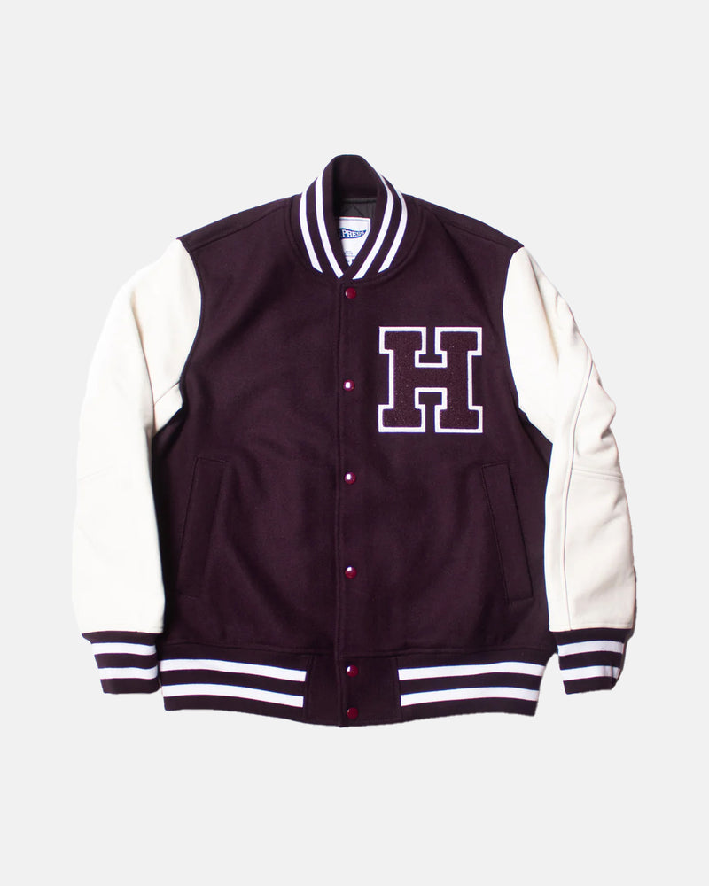 Harvard Varsity Jacket - Burgundy | Pennant Label - J. Press