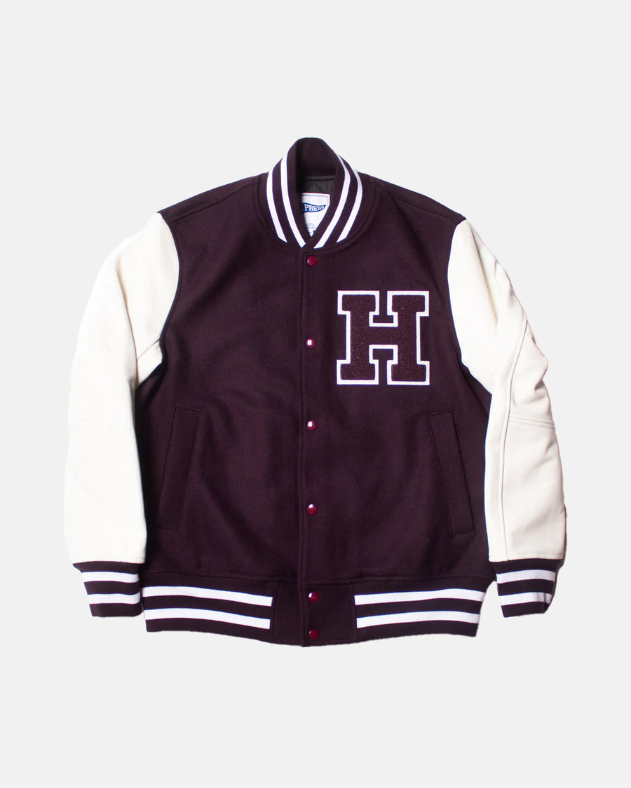 Harvard Varsity Jacket - Burgundy | Pennant Label - J. Press