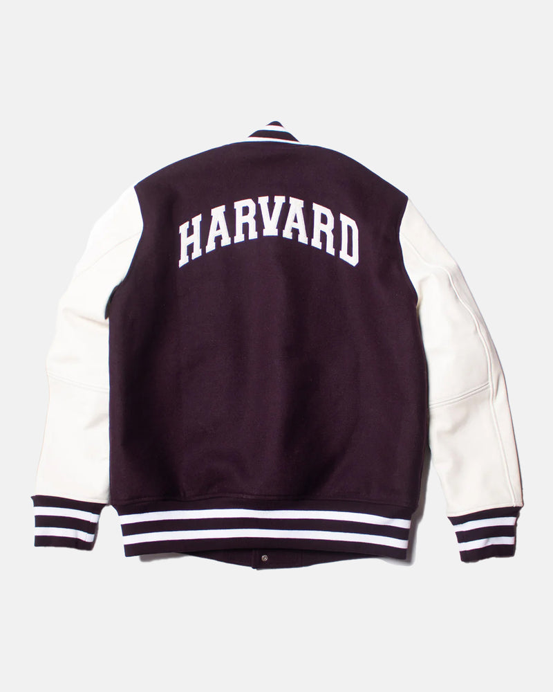 Harvard Varsity Jacket - Burgundy | Pennant Label - J. Press