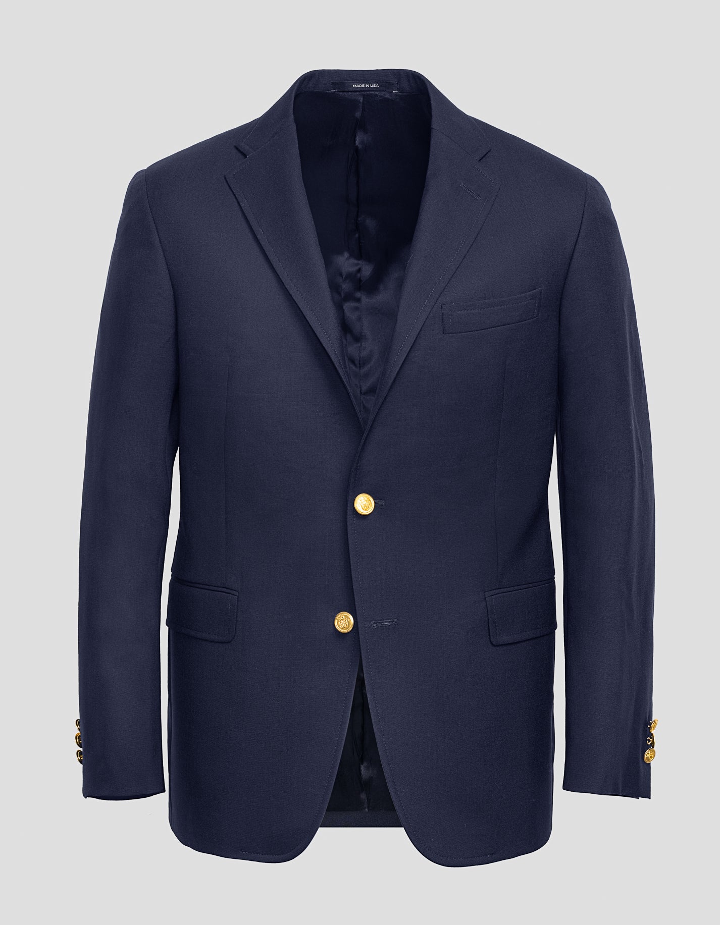 Navy Two Button Darted Blazer | J.PRESS – J. PRESS