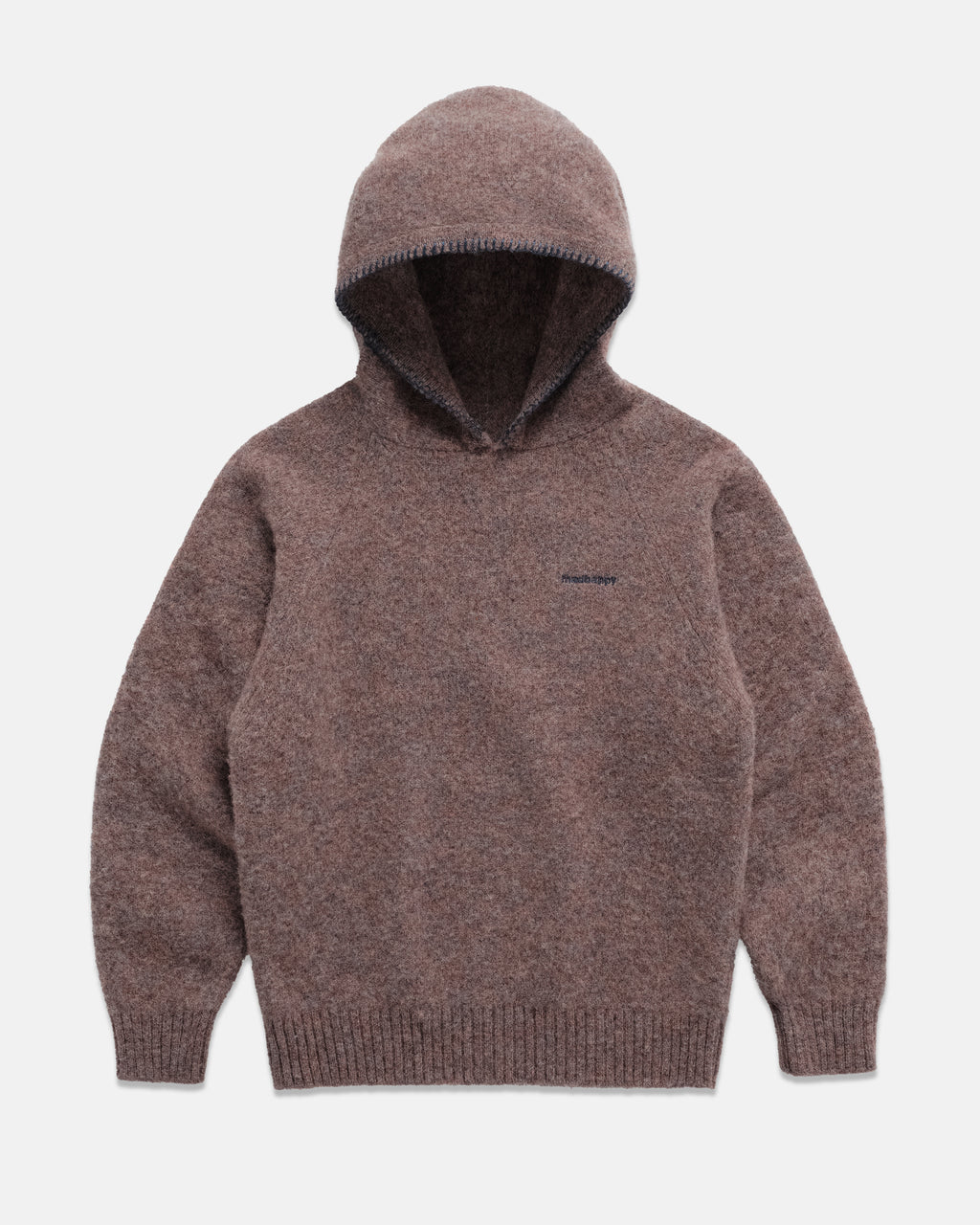 Made-in Scotland Dark Pink Mix Shaggy Dog Hoodie