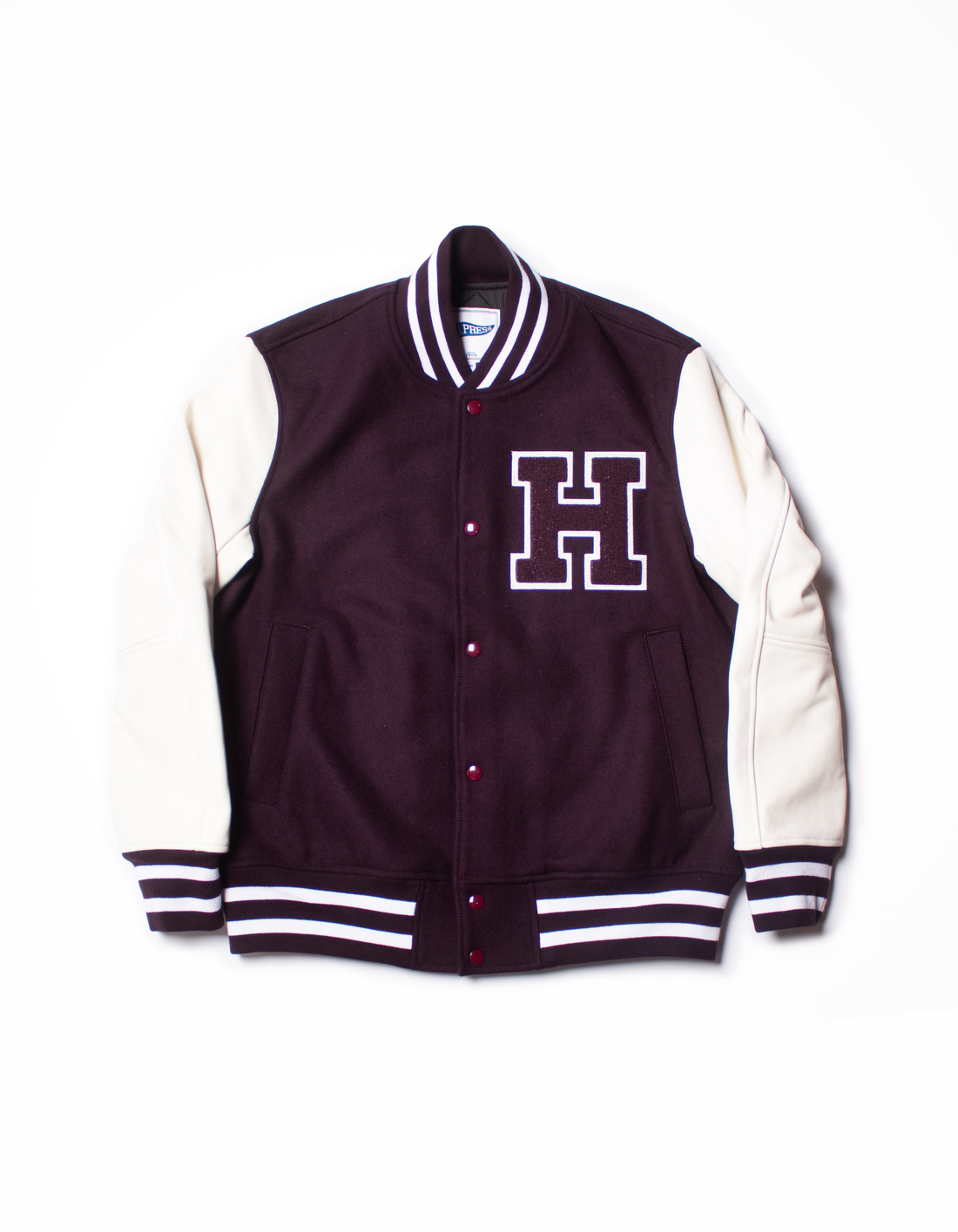 Harvard Varsity Jacket - Burgundy | Pennant Label - J. Press