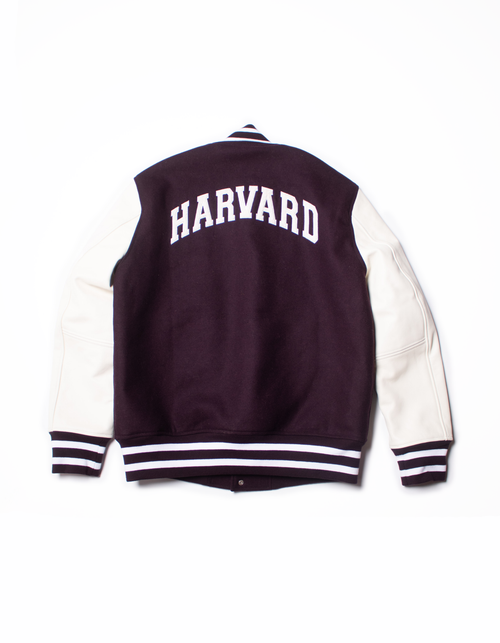 Harvard Varsity Jacket - Burgundy | Pennant Label - J. Press